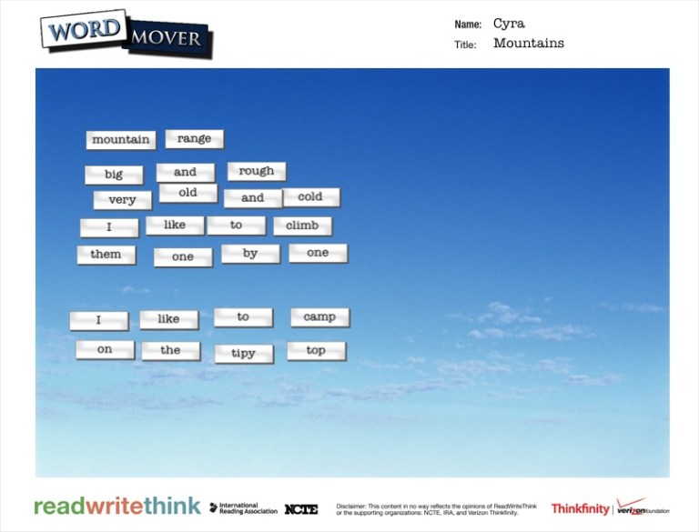 Digital Magnetic Poetry with the Word Mover App | Expect the Miraculous