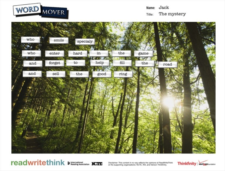 Digital Magnetic Poetry with the Word Mover App | Expect the Miraculous